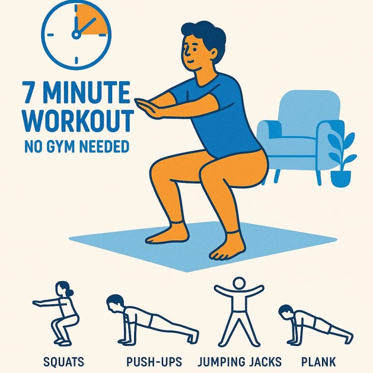 7 Minute Workout to Burn Fat Fast—No Gym Needed