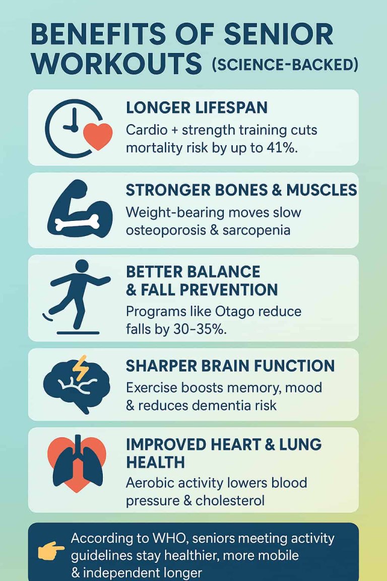 Best Exercises for Seniors: 15 Safe & Science-Backed Moves