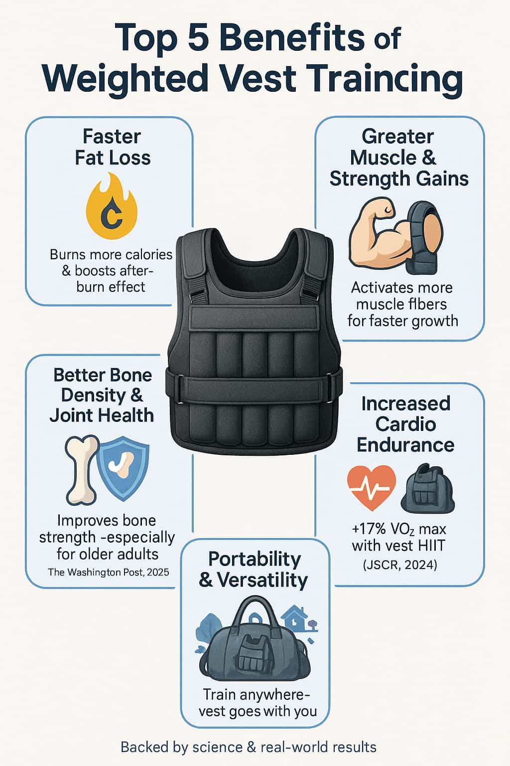 15 Best Weighted Vest Workouts for Strength and Fat Loss
