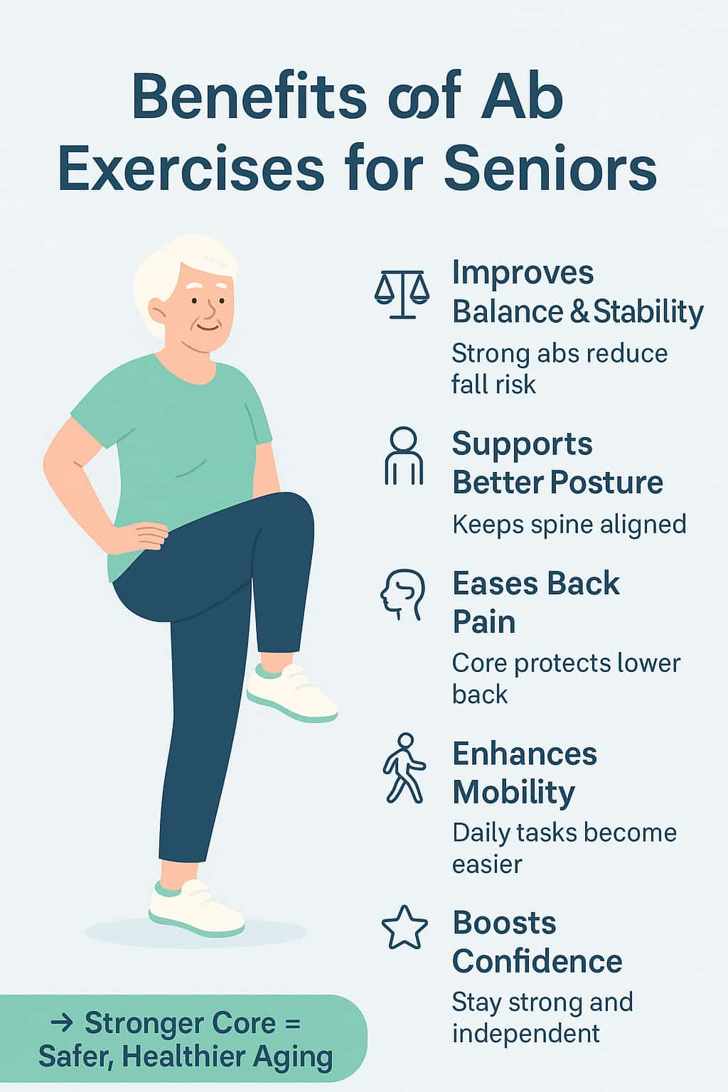 12 Best Ab Exercises for Seniors | Safe & Effective Workouts