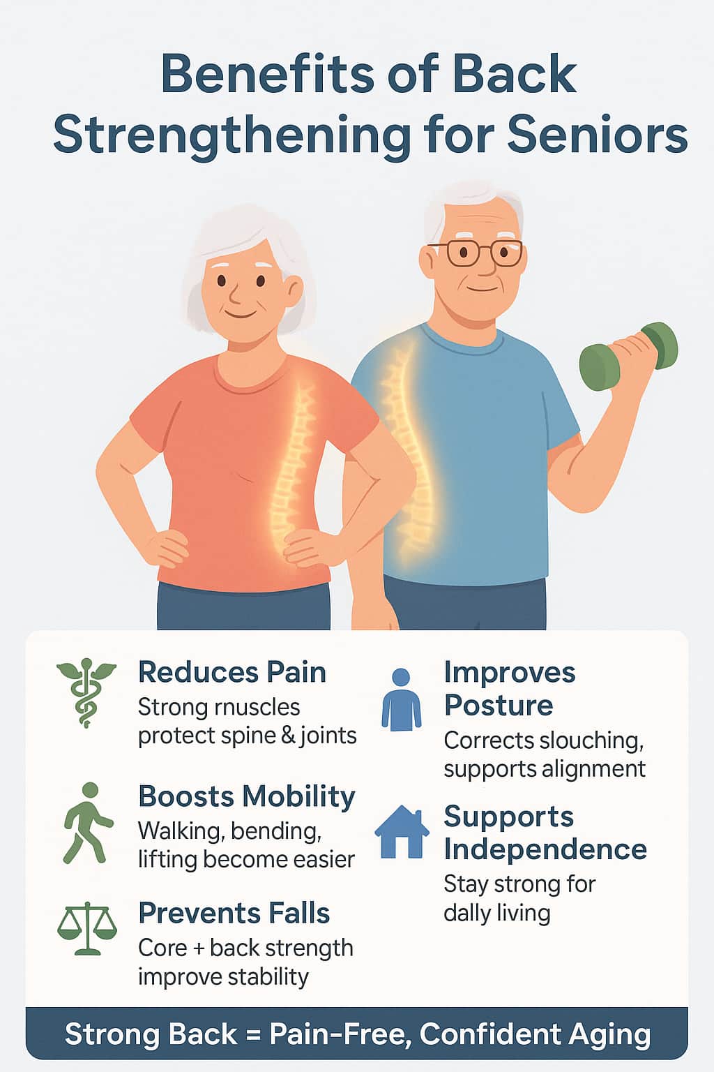 13 Best Back Strengthening Exercises for Seniors: Ease Pain