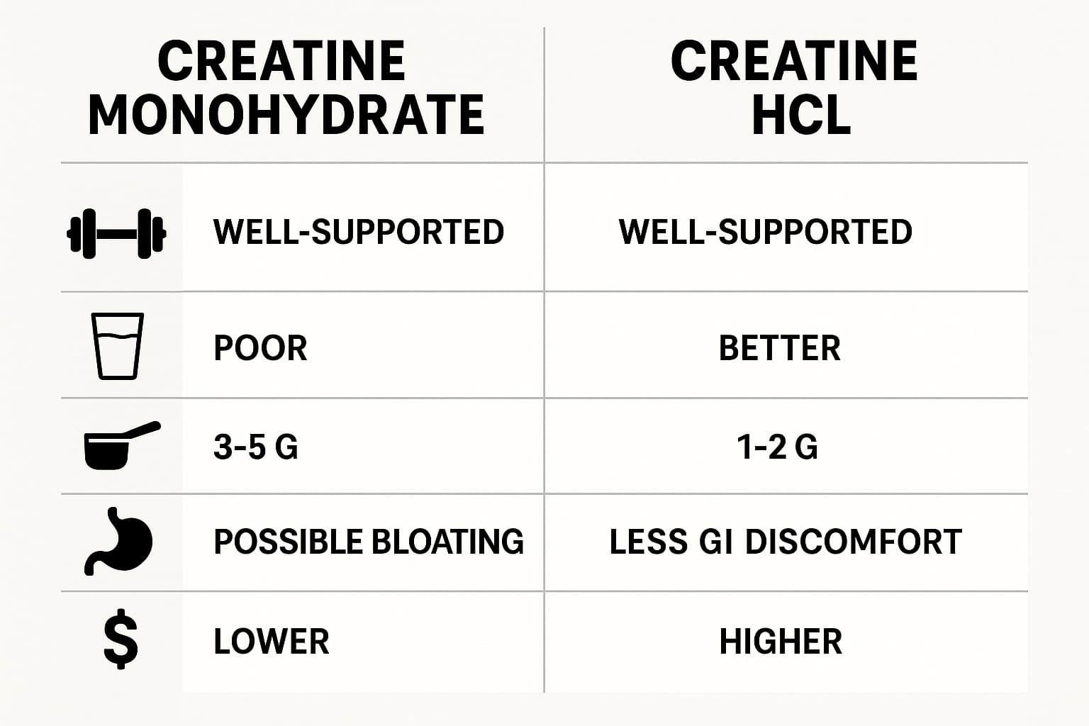 Creatine Monohydrate vs HCl: Which One Should You Take?