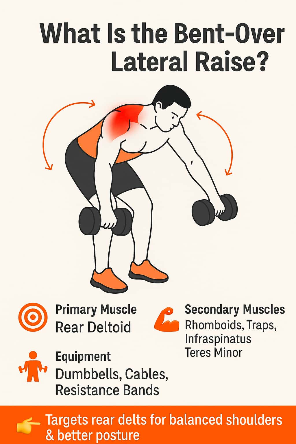 Bent-Over Lateral Raise: Rear Delt Activation & Form Guide