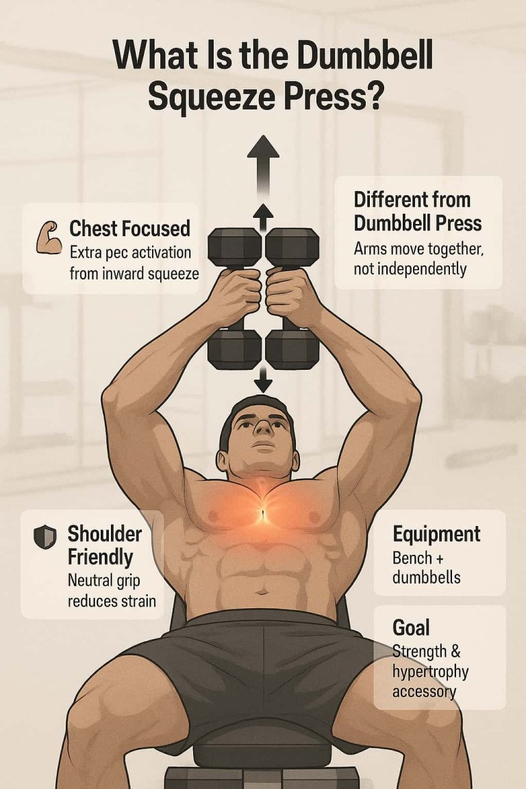Dumbbell Squeeze Press: The Chest Builder You’re Missing
