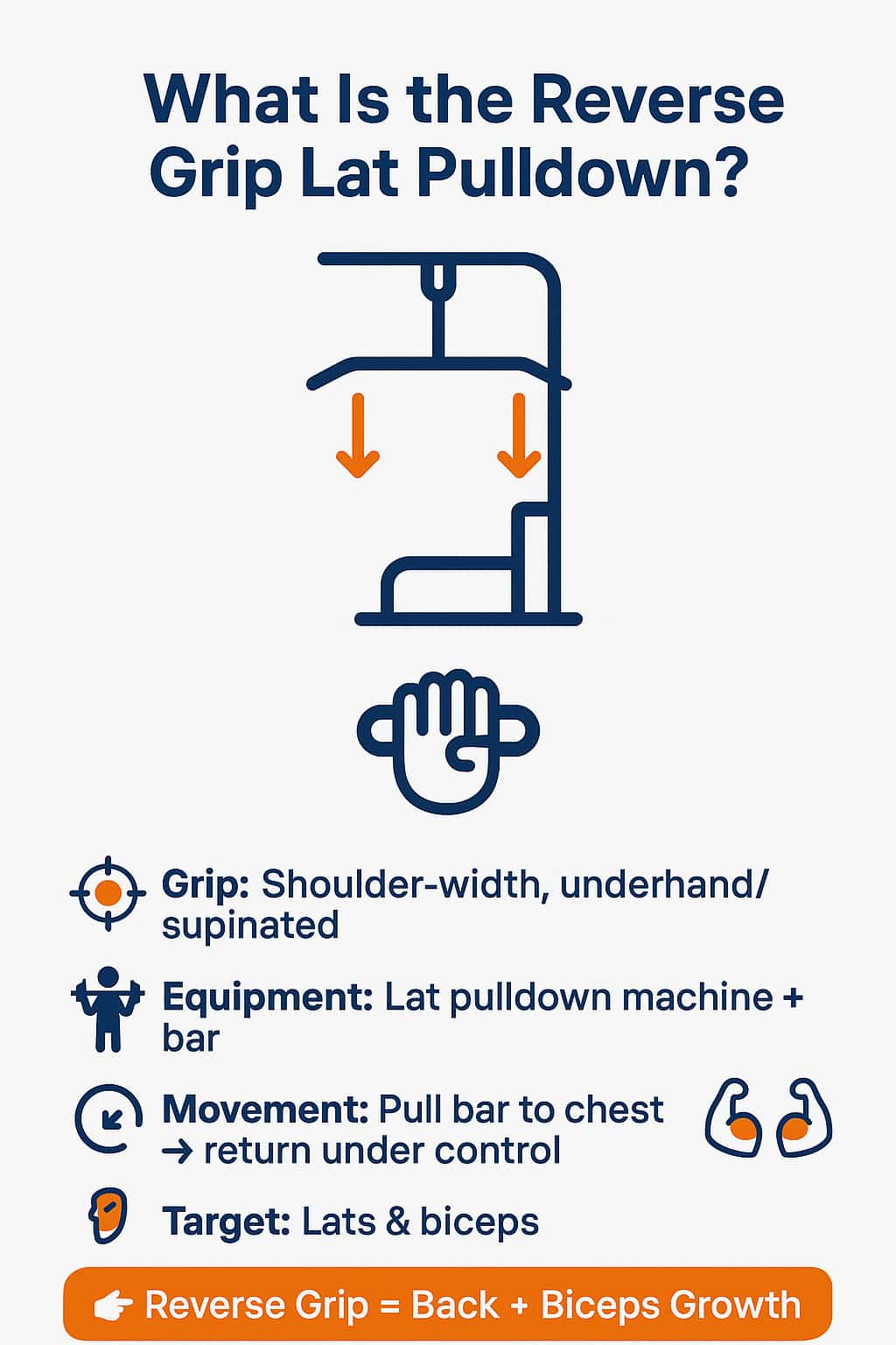 Reverse Grip Lat Pulldown: Build Bigger Back & Stronger Biceps