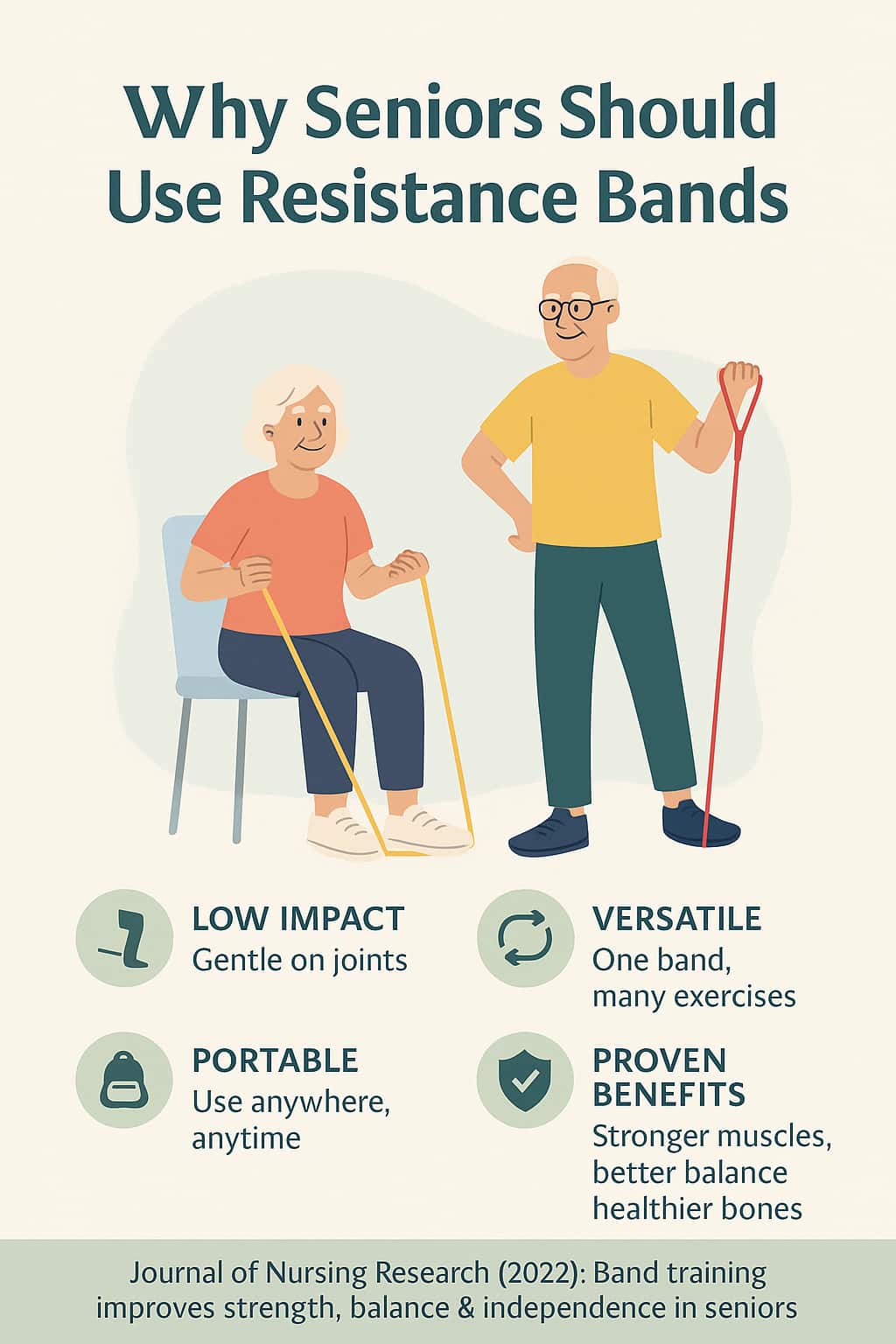 12 Best Resistance Band Exercises for Seniors to Boost Strength