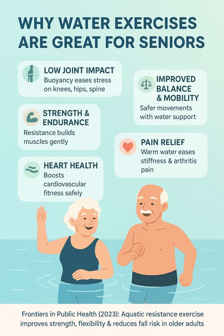 12 Best Water Exercises for Seniors to Stay Strong & Pain-Free