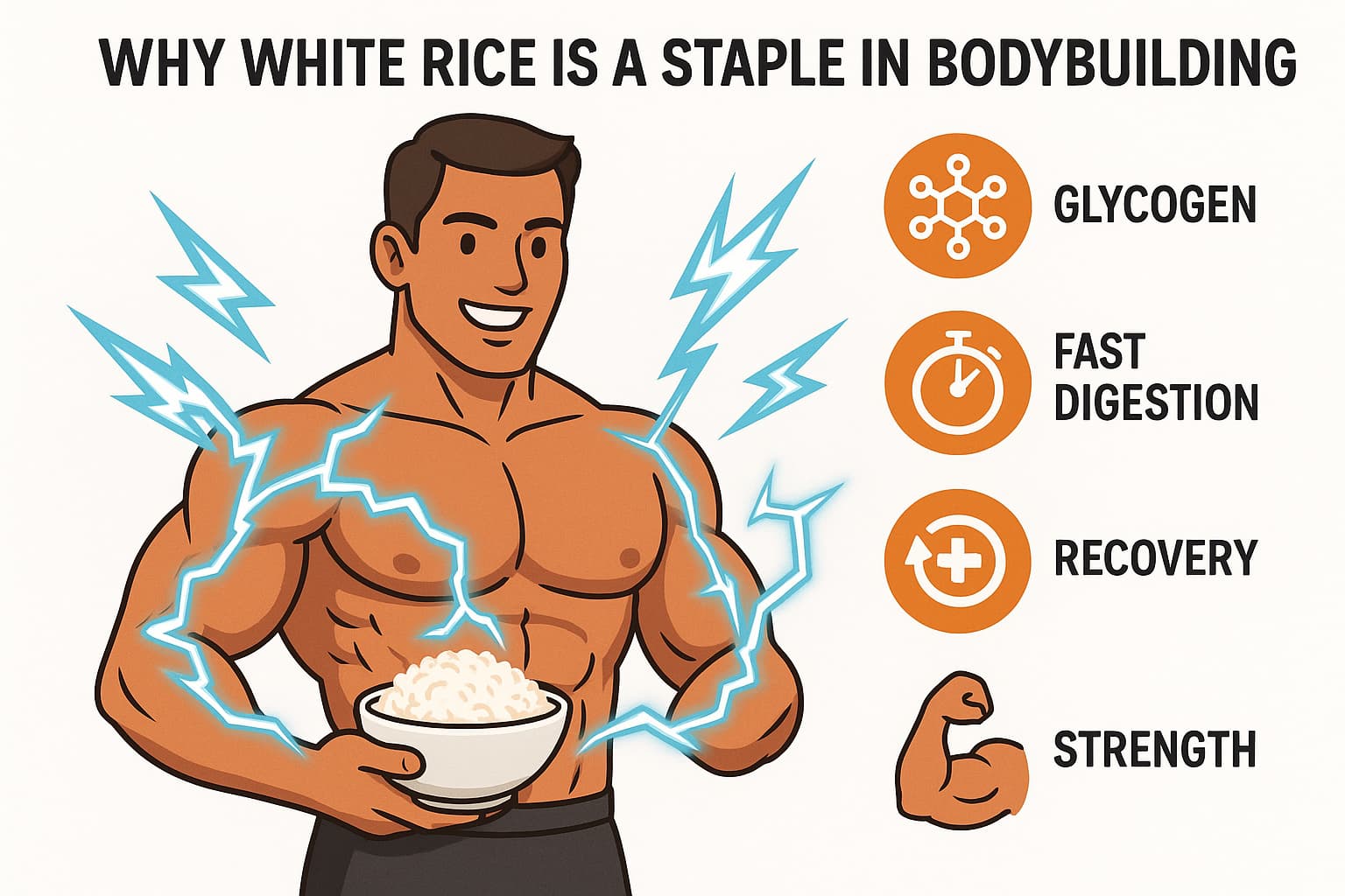 Why Do Bodybuilders Eat White Rice? (Science-Backed Answer)