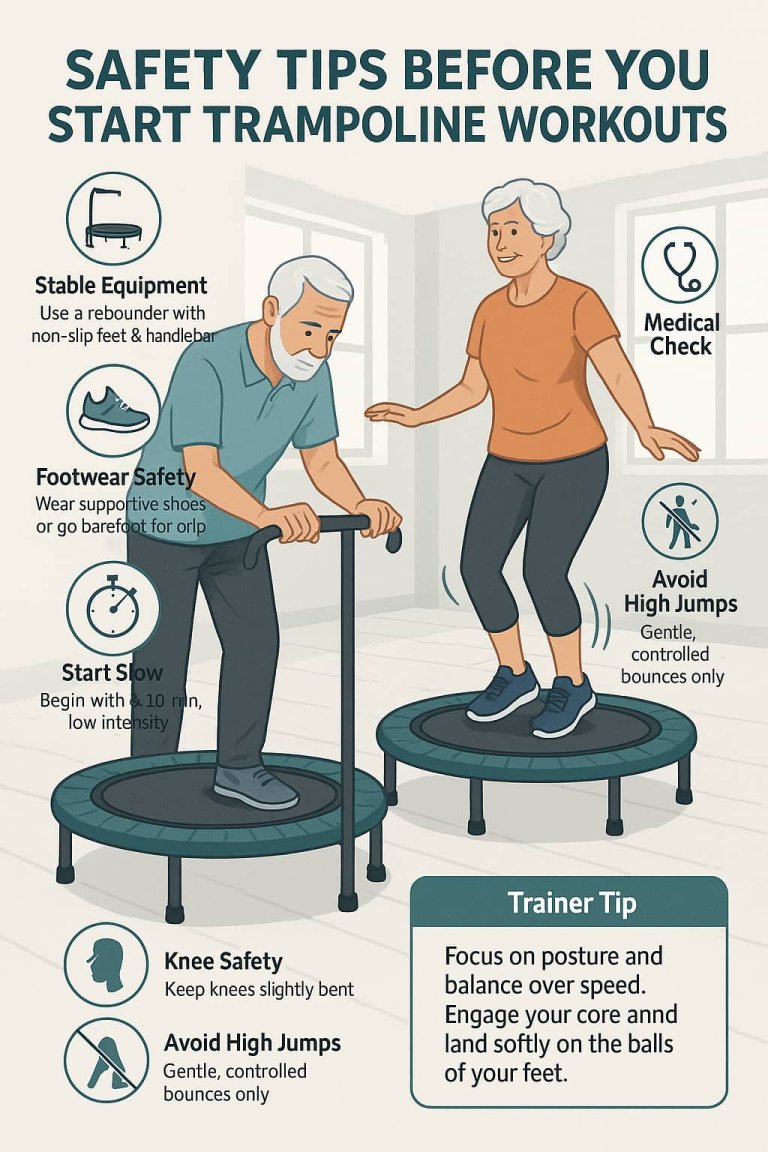 10 Best Trampoline Exercises for Seniors to Improve Balance