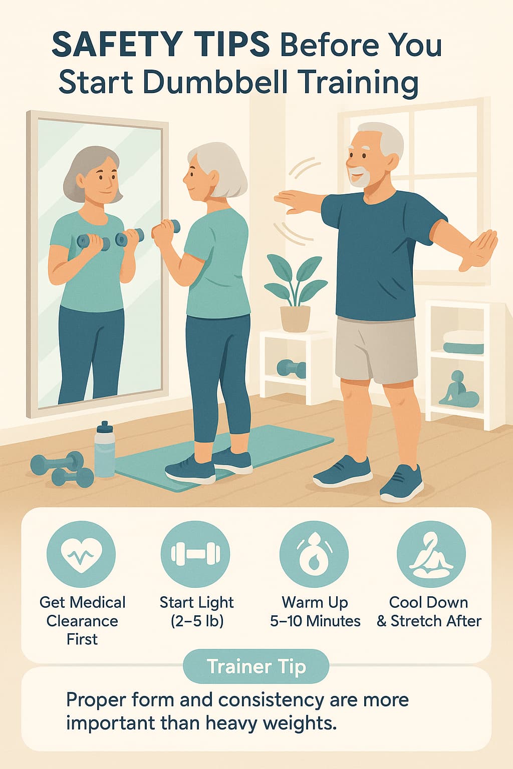 15 Best Dumbbell Exercises for Seniors to Stay Strong & Active