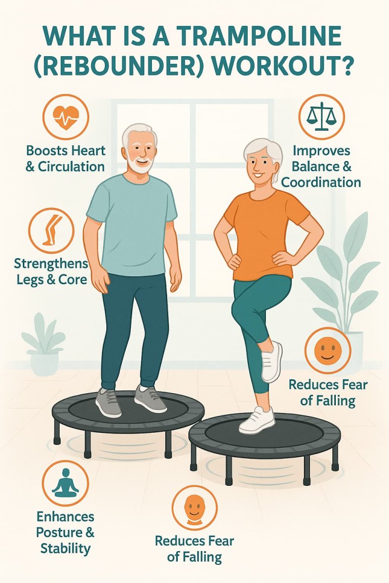 10 Best Trampoline Exercises for Seniors to Improve Balance