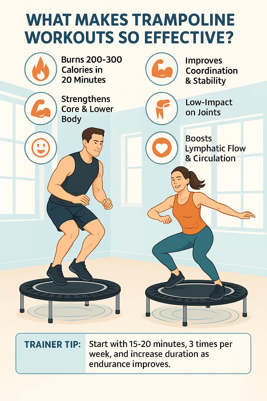 15 Best Trampoline Exercises to Burn Fat and Boost Balance