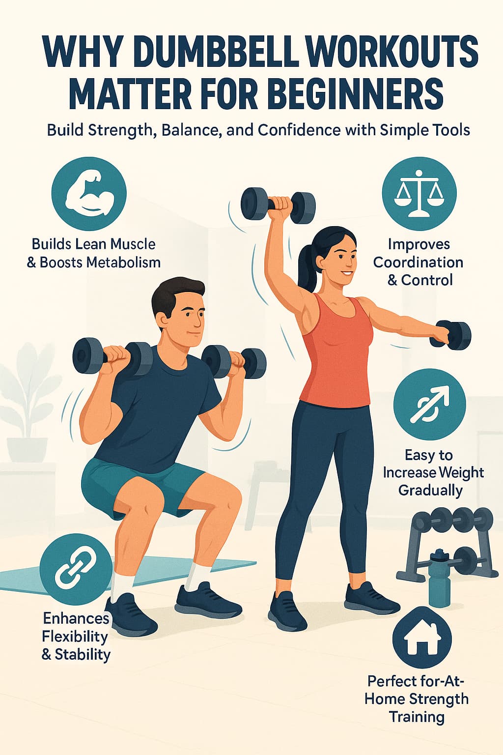 15 Best Dumbbell Workouts for Beginners to Build Strength Fast