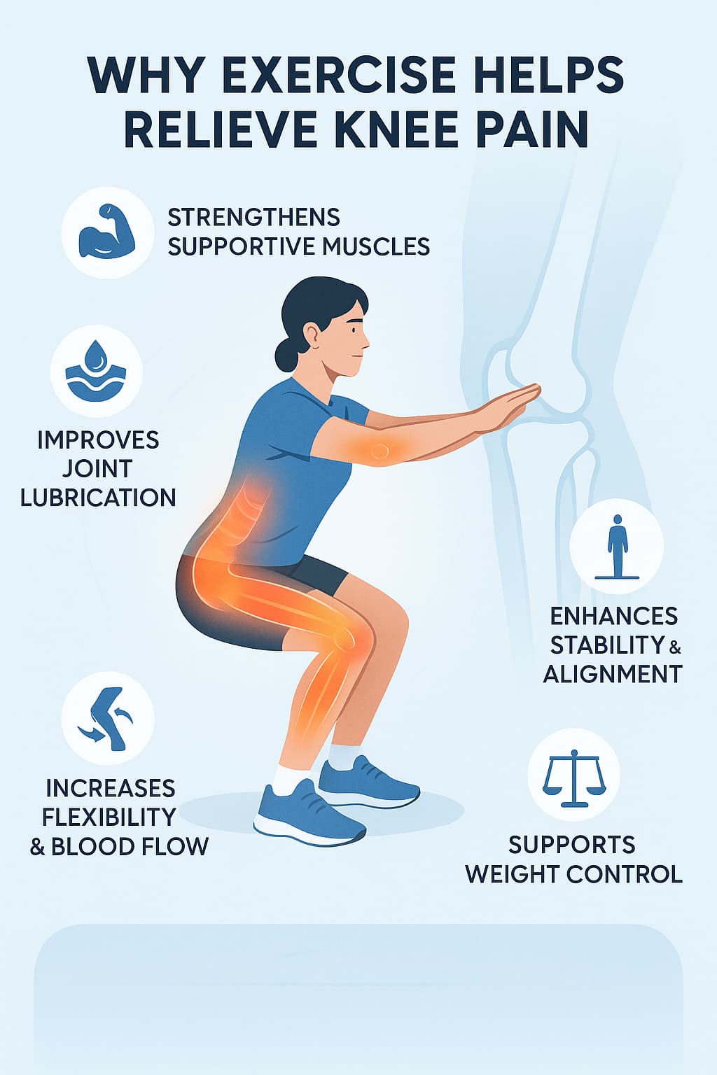 15 Best Workouts for Knee Pain Relief (No Equipment Needed)