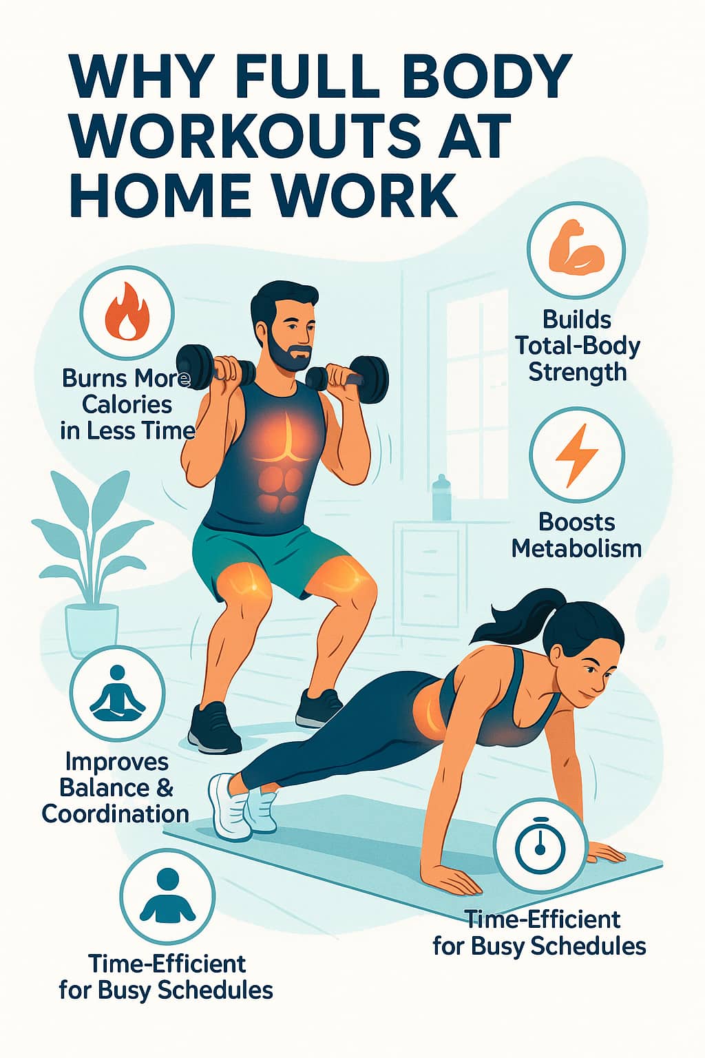 15 Best Full Body Workouts at Home to Build Muscle & Burn Fat