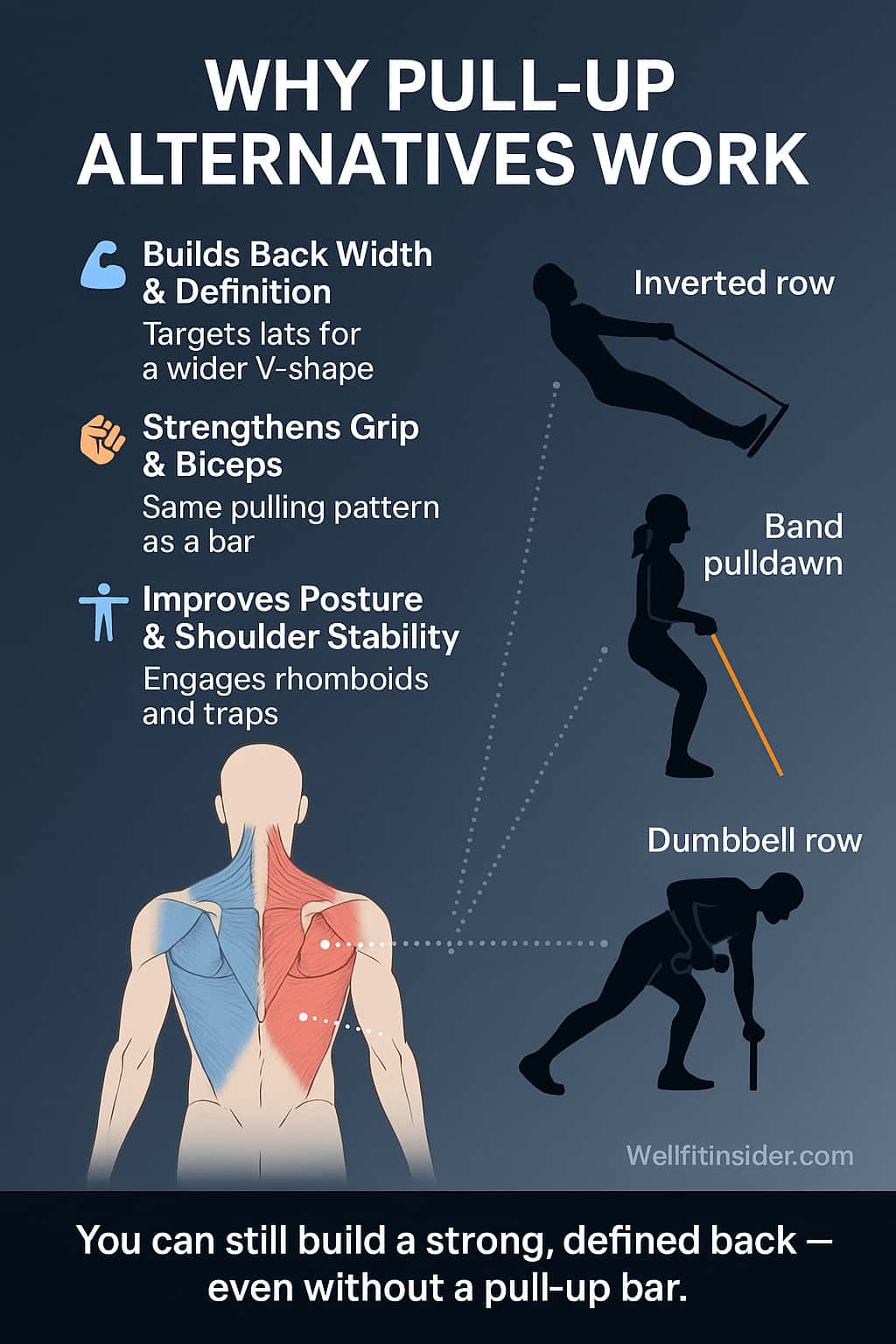 15 Best Pull-Up Alternatives to Build a Bigger Back Without a Bar