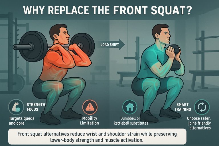 13 Best Front Squat Alternatives for Strength & Size