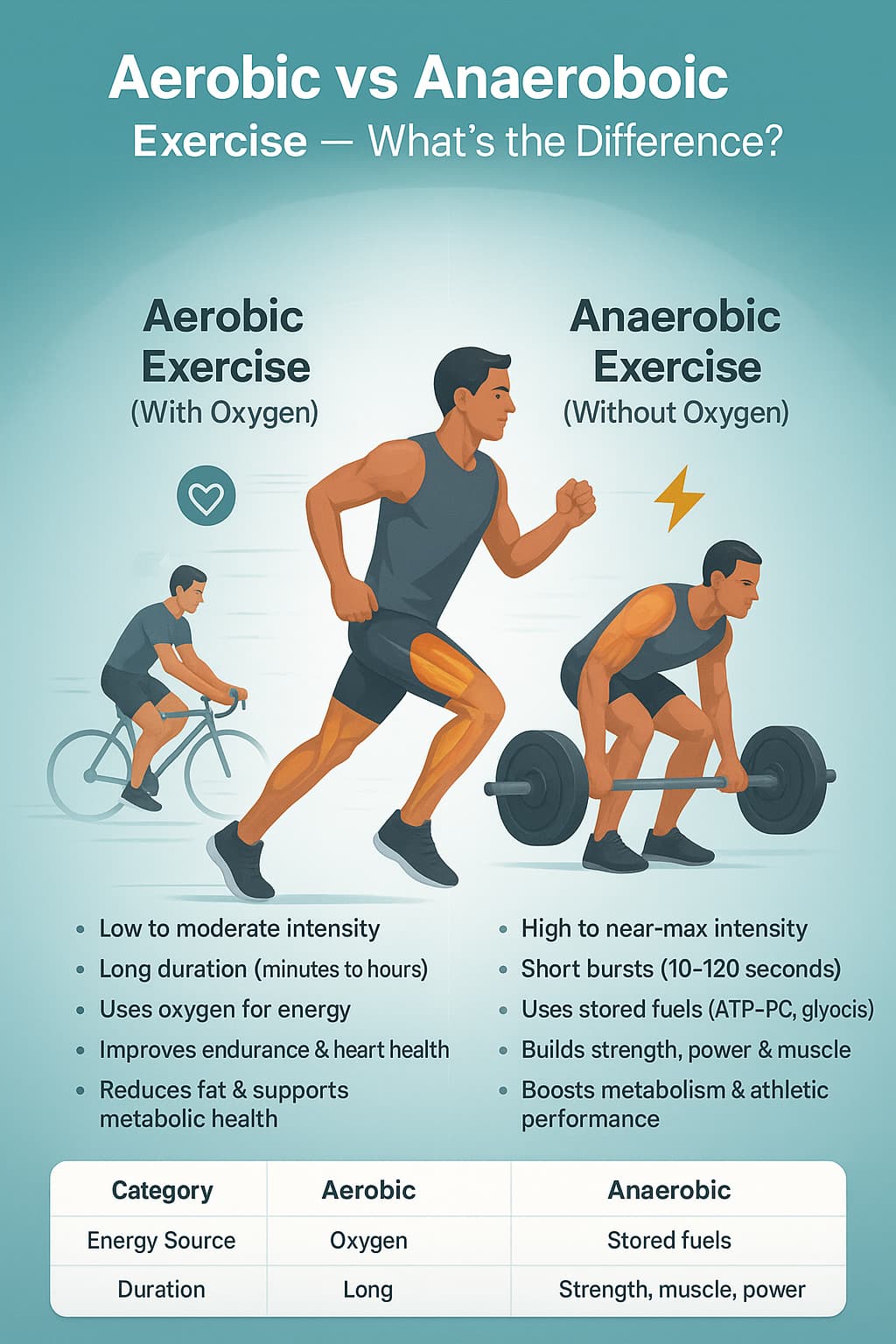 Aerobic vs Anaerobic Exercise Key Differences & Which Is Better