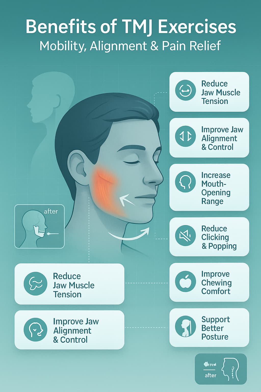 10 Best TMJ Exercises to Reduce Jaw Pain and Improve Mobility