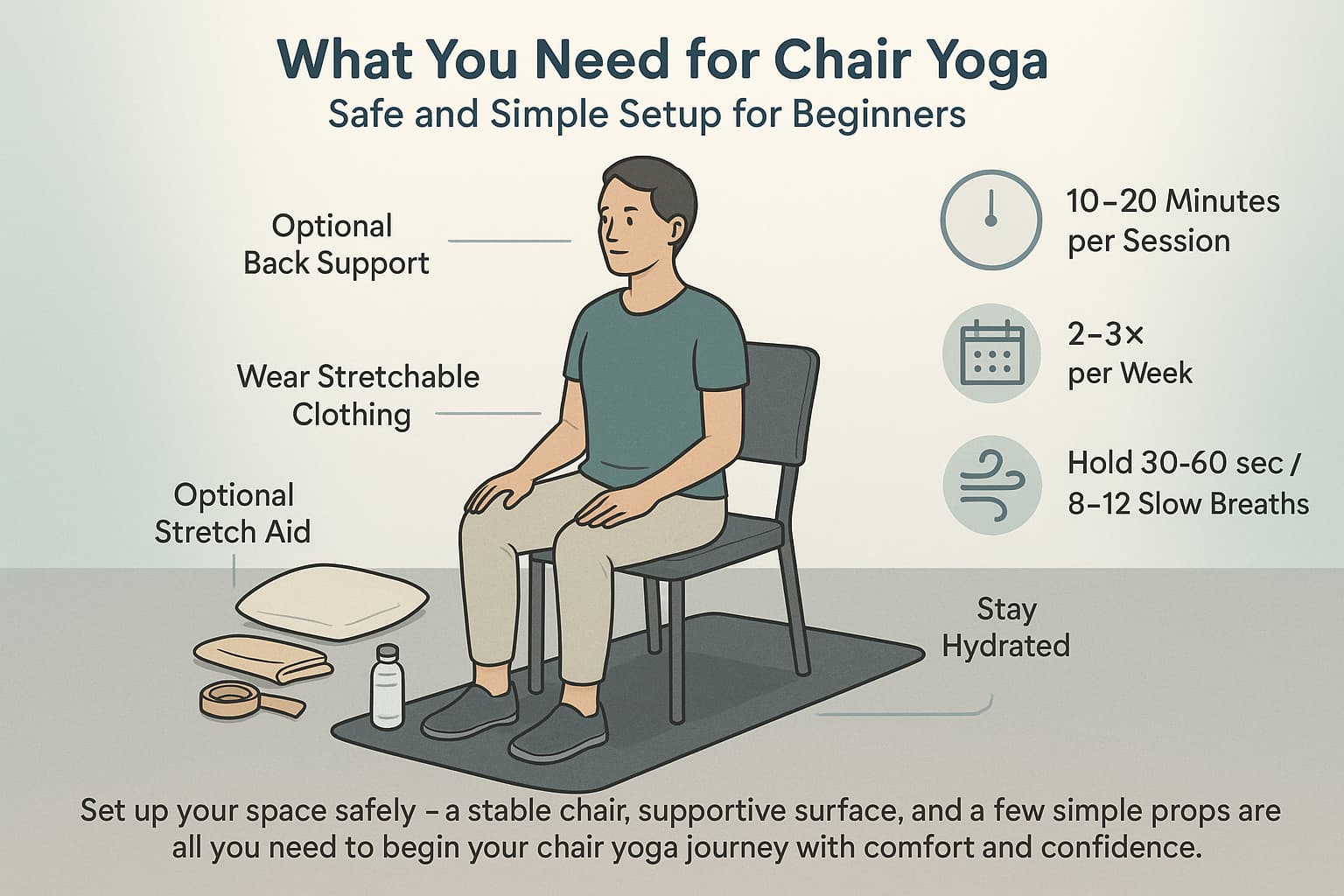 16 Best Chair Yoga Exercises for Beginners: Strength & Mobility