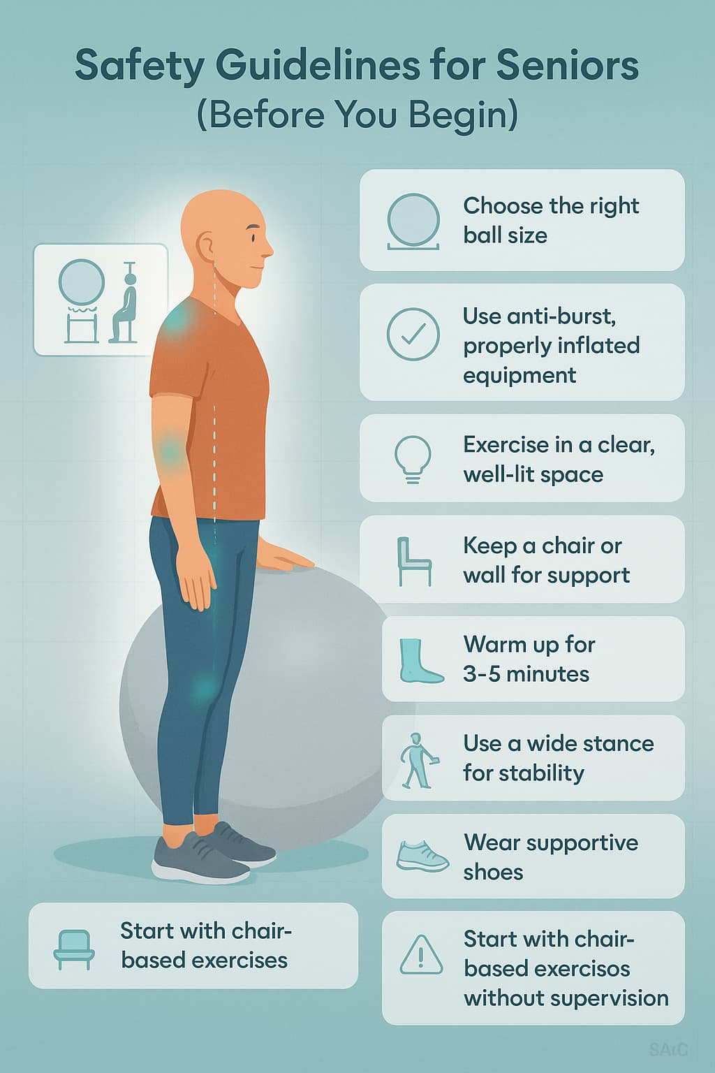 12 Best Ball Exercises for Seniors to Improve Balance & Strength