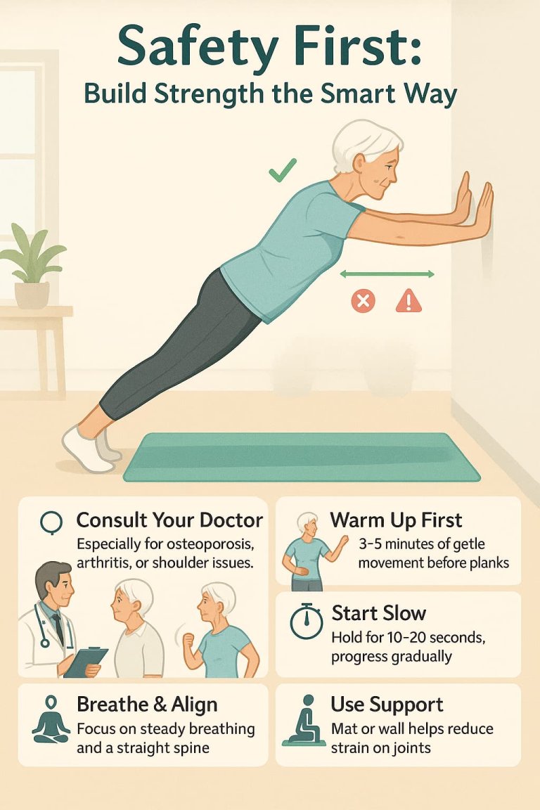 10 Best Plank Exercises for Seniors: Build Core Strength Safely