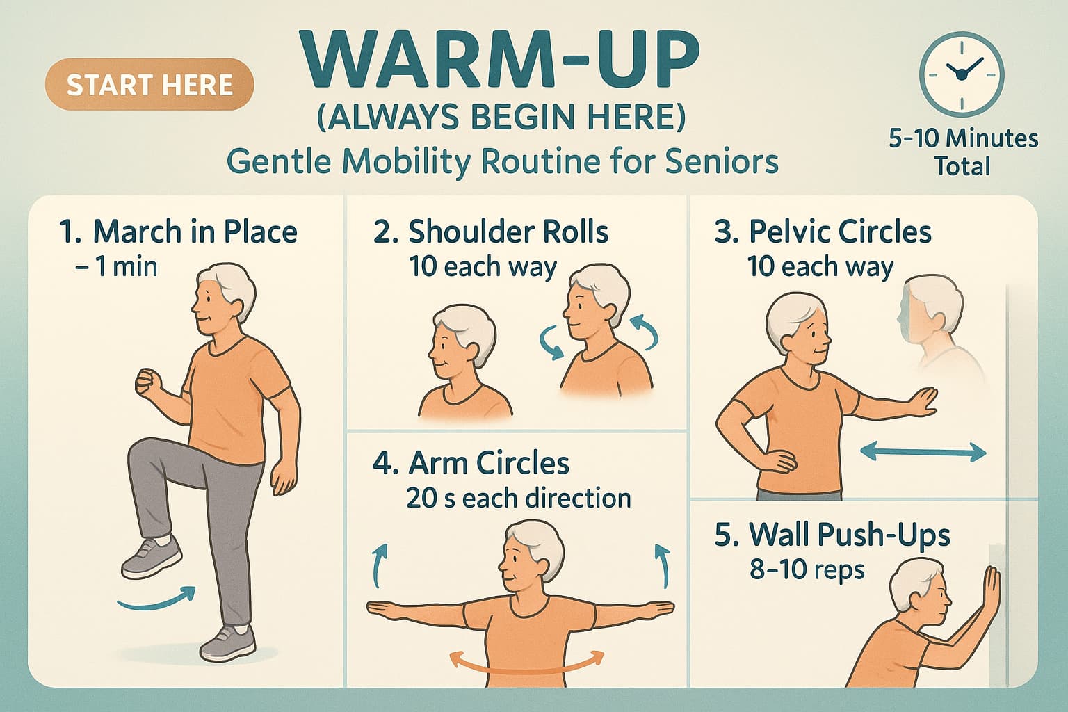 10 Best Sciatica Exercises for Seniors for Safe Pain Relief