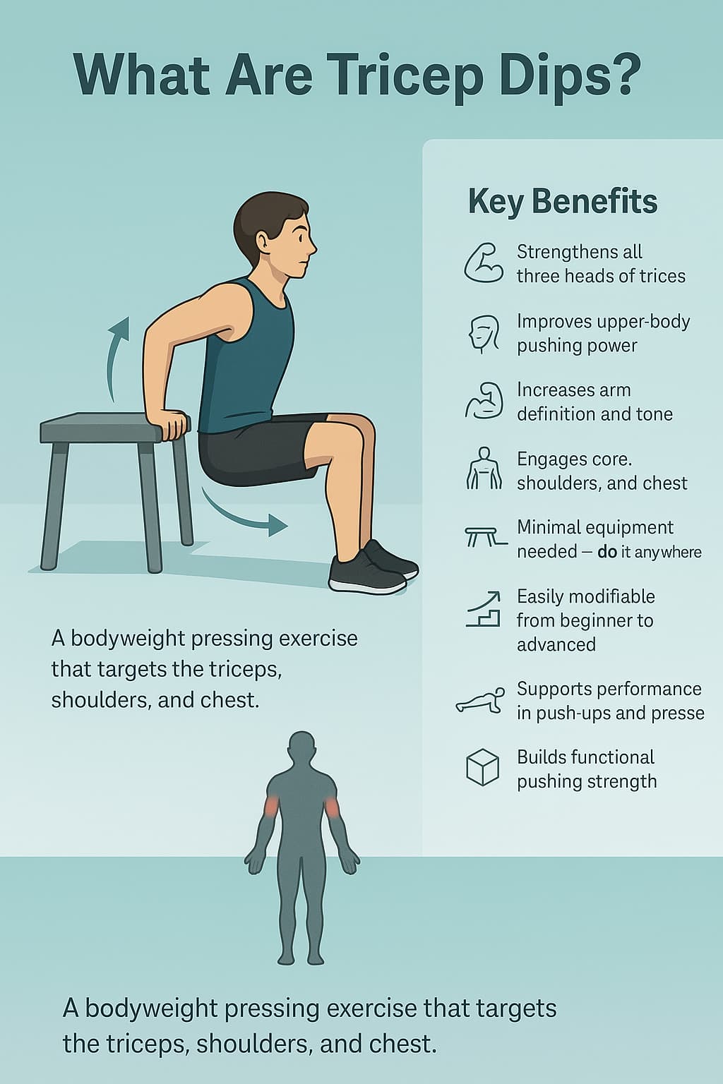 Tricep Dips Exercise: Build Stronger and More Defined Arms