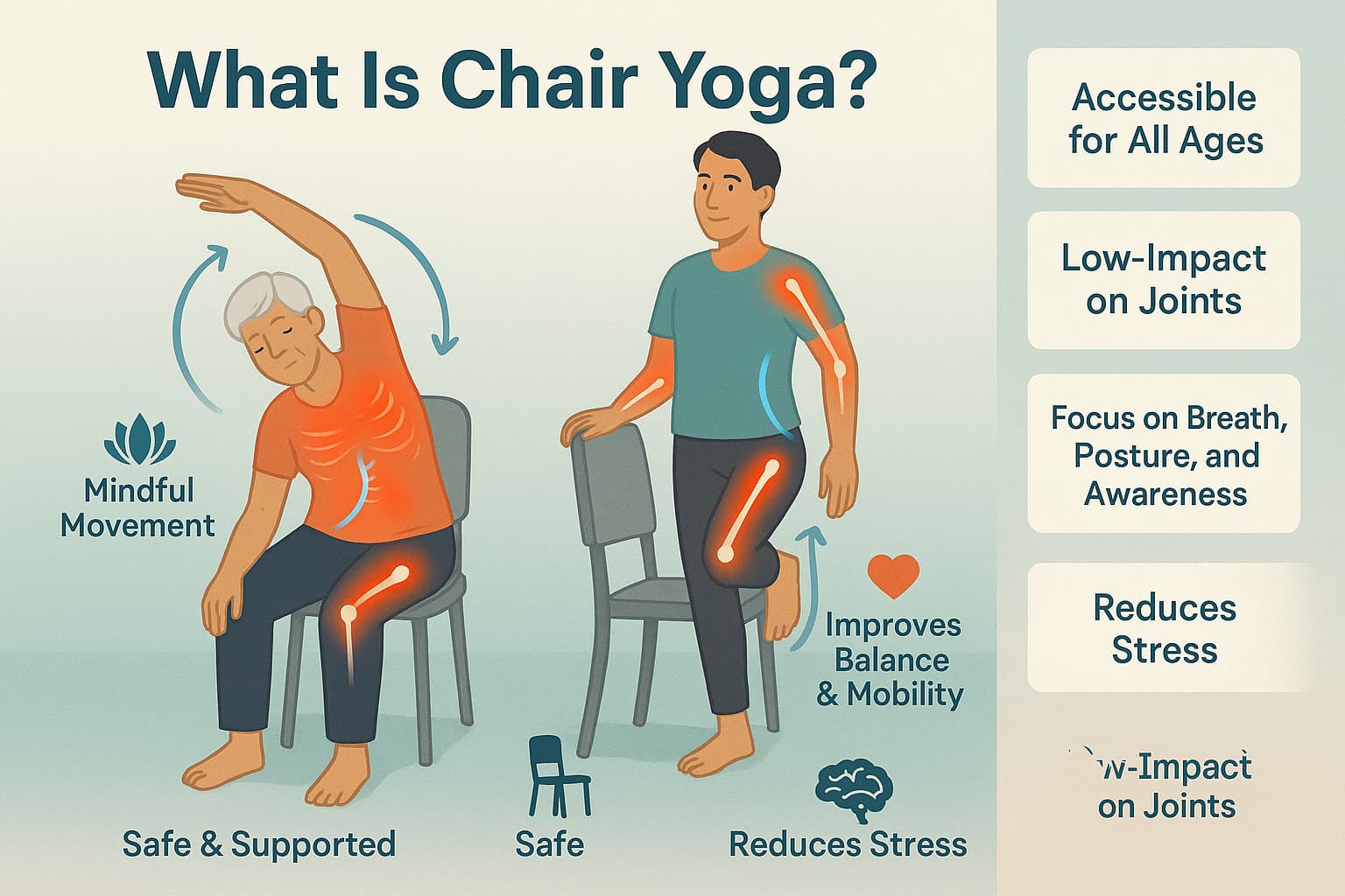 15 Best Chair Yoga Exercises for Flexibility, Balance & Strength