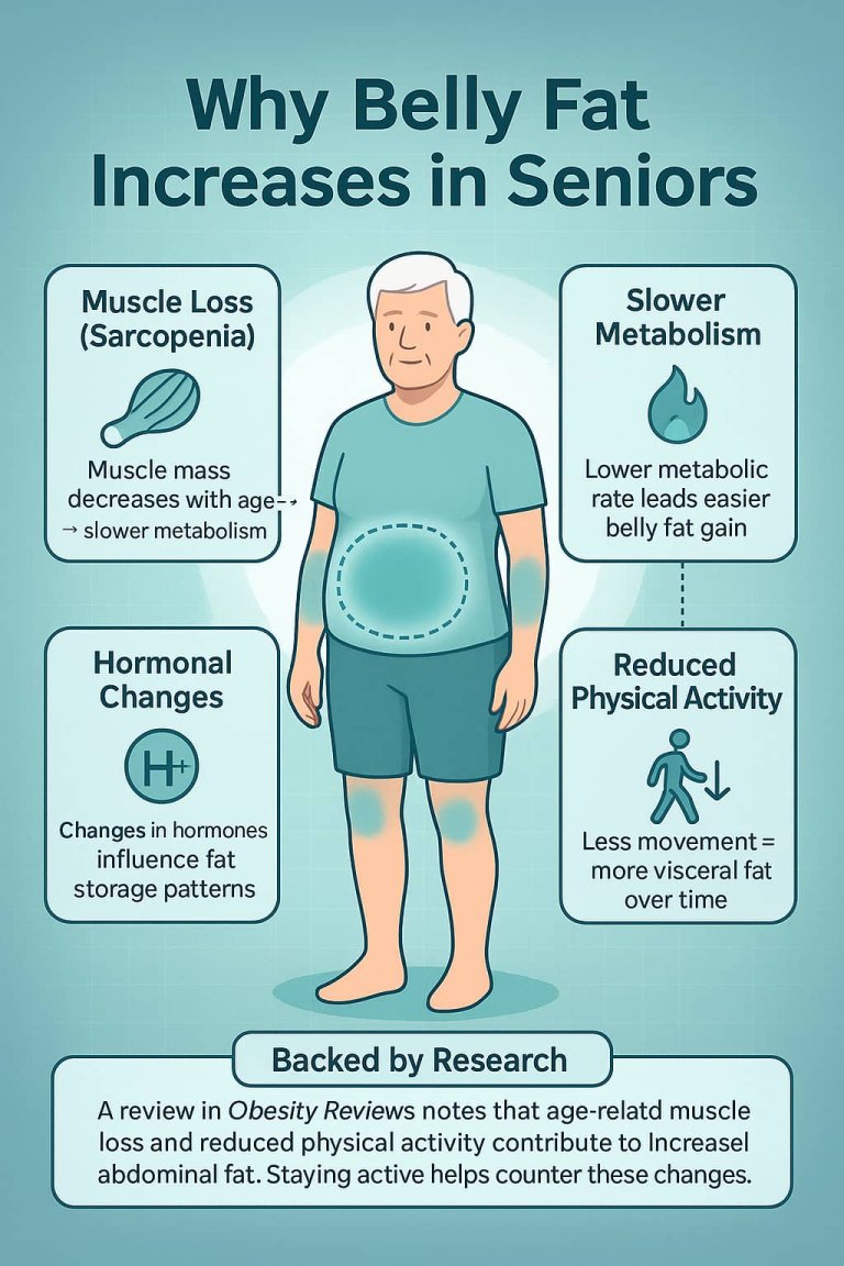 5 Good Exercises for Seniors to Lose Belly Fat (Safe & Effective)
