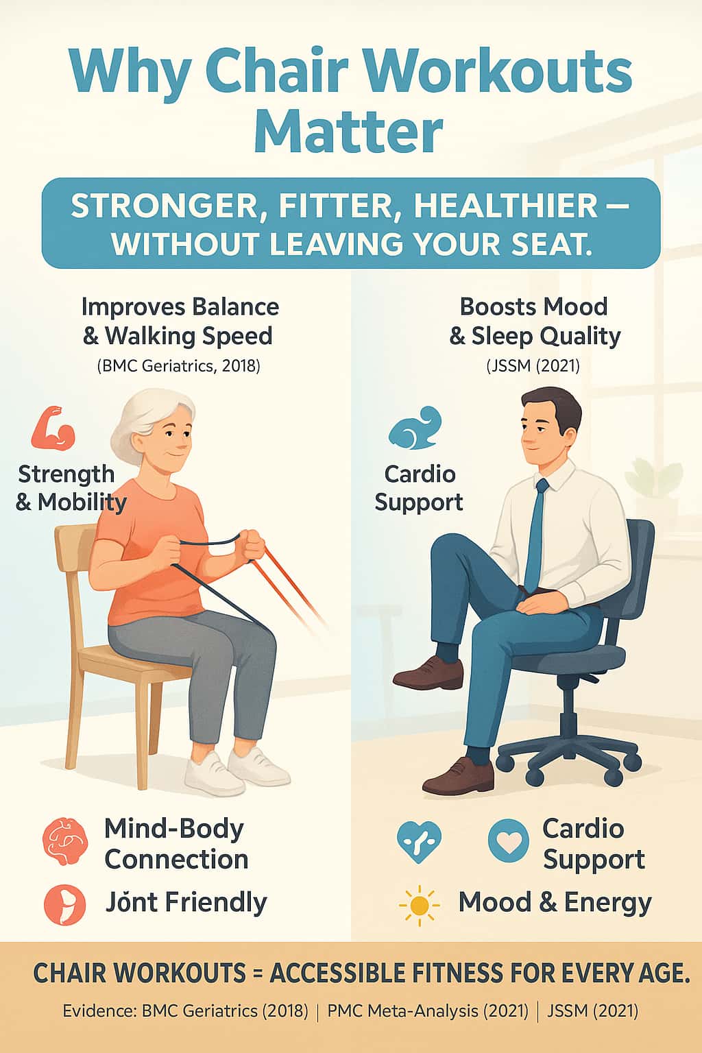 20 Best Chair Workouts to Get Fit Without Leaving Your Seat
