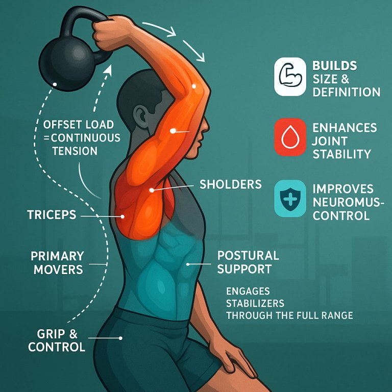 12 Best Kettlebell Tricep Exercises to Build Strength & Size
