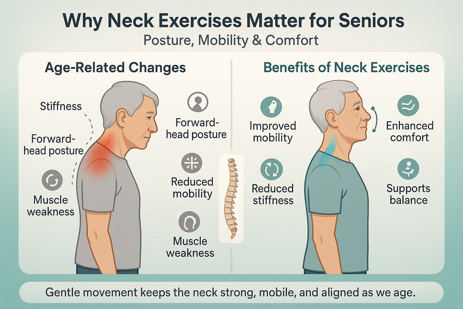 8 Best Neck Exercises for Seniors to Improve Mobility & Posture