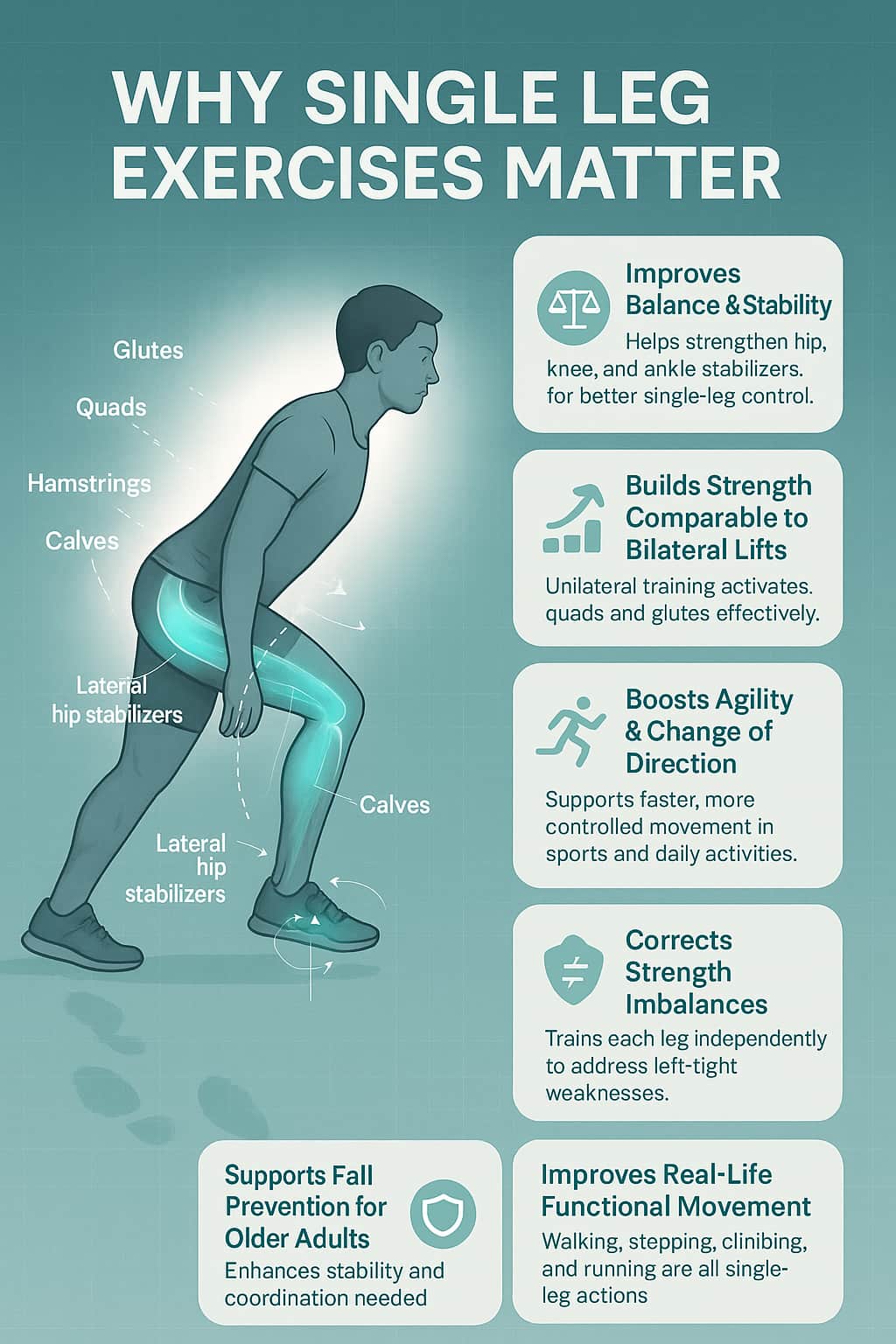 15 Best Single Leg Exercises for Strength, Balance and Stability