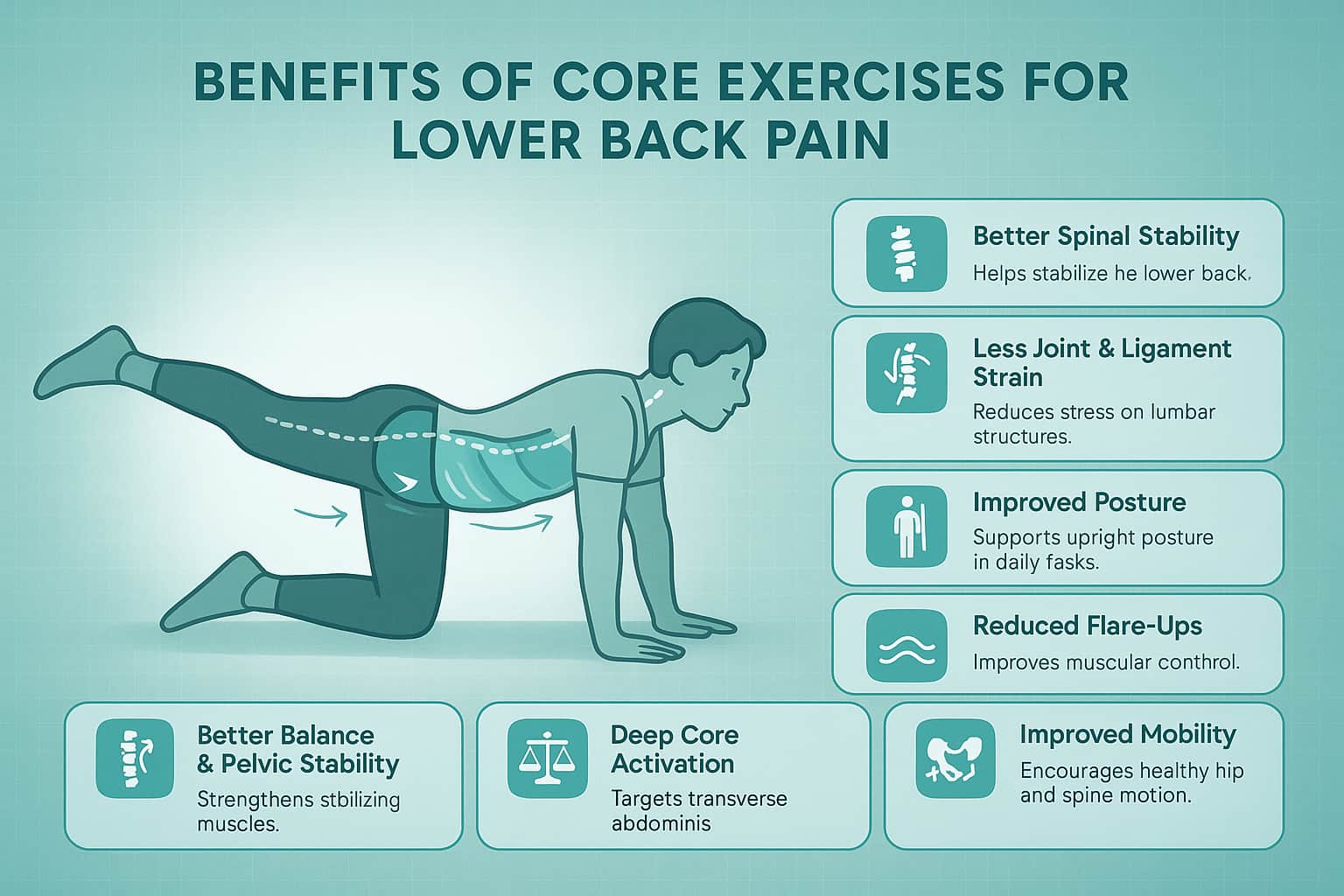 17 Best Core Exercises for Lower Back Pain (Safe for Beginners)