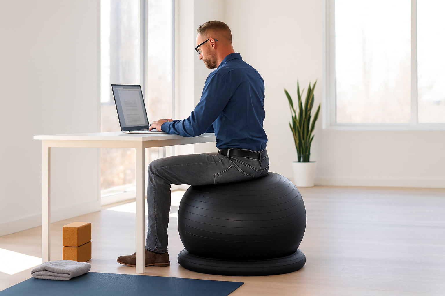 9 Best Yoga Ball Chair for Active Sitting, Posture, and Back Support