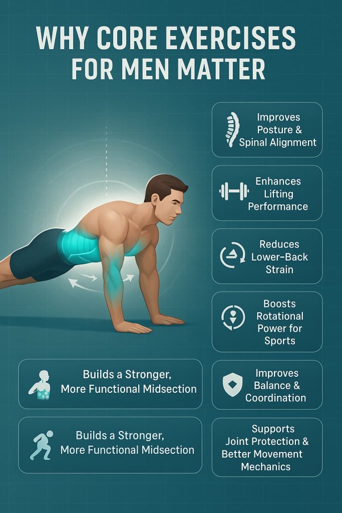 27 Best Core Exercises for Men to Build Strength and Power