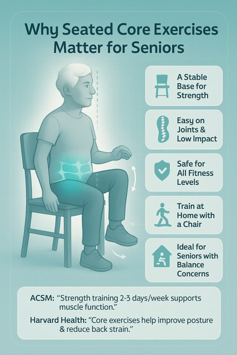 10 Best Seated Core Exercises for Seniors (Safe and Easy)