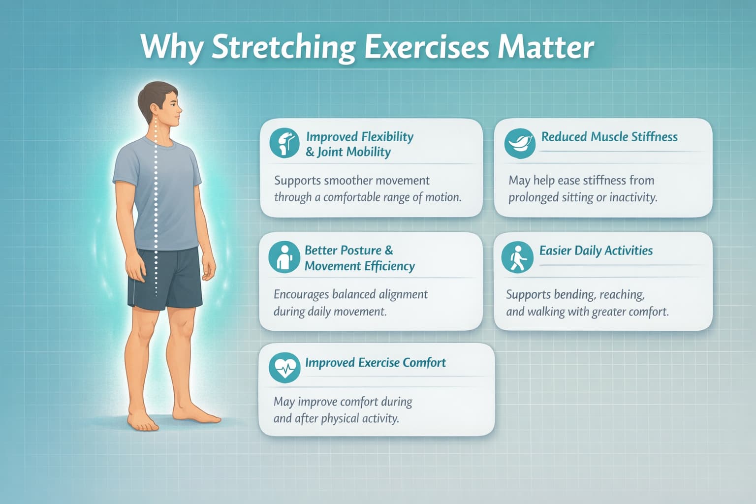 15 Best Stretching Exercises for Flexibility and Less Stiffness