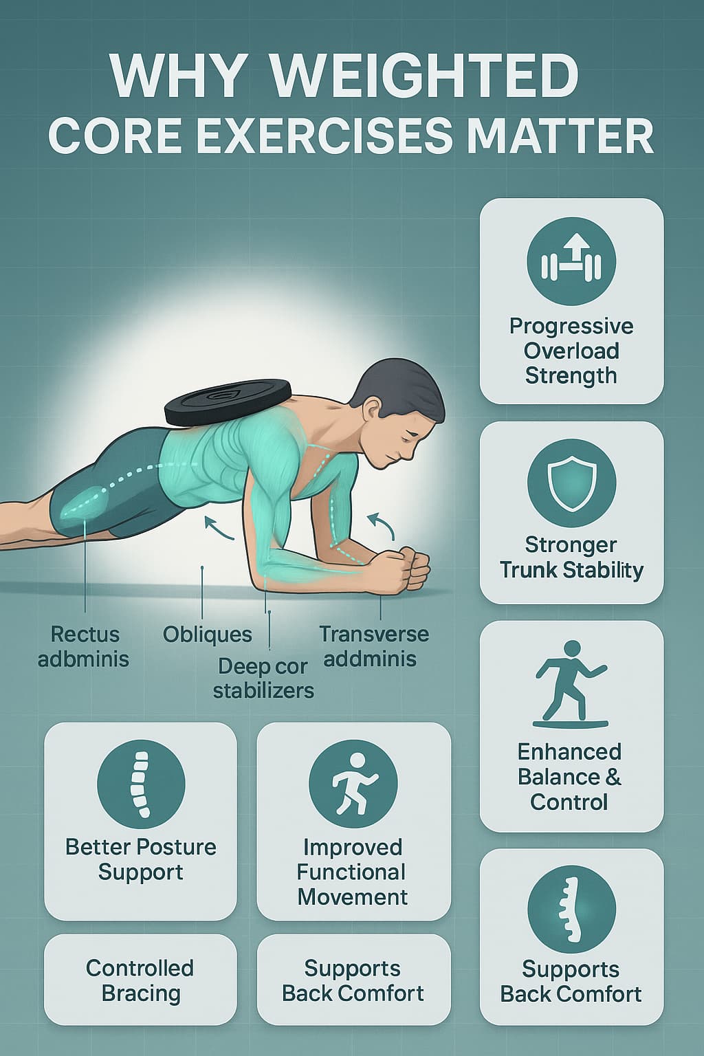 22 Best Weighted Core Exercises for Stronger Abs