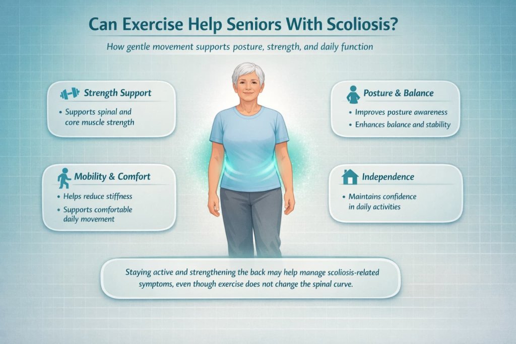 5 Exercises for Scoliosis in Seniors to Improve Mobility & Posture