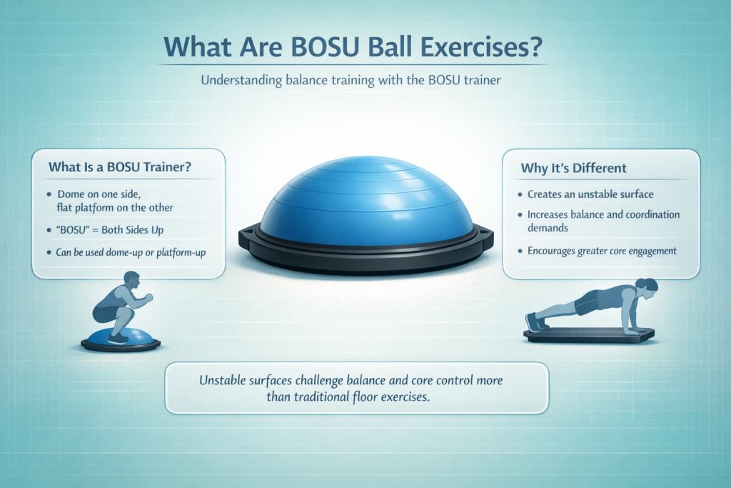 12 Best BOSU Ball Exercises for Total-Body Strength & Balance