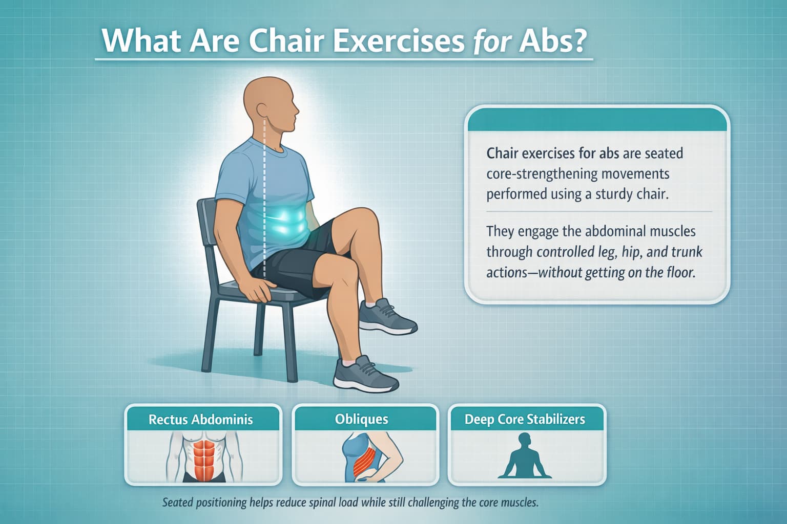 10 Best Chair Exercises for Abs (No Floor Needed)