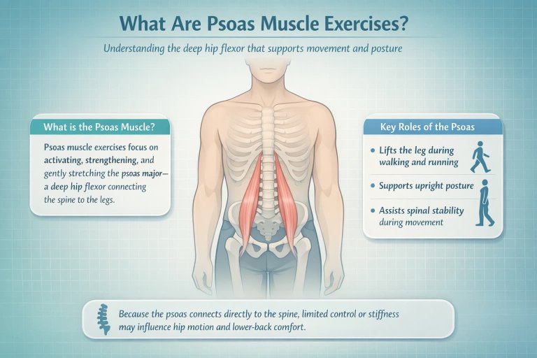10 Best Psoas Muscle Exercises for Hip Mobility & Core Strength