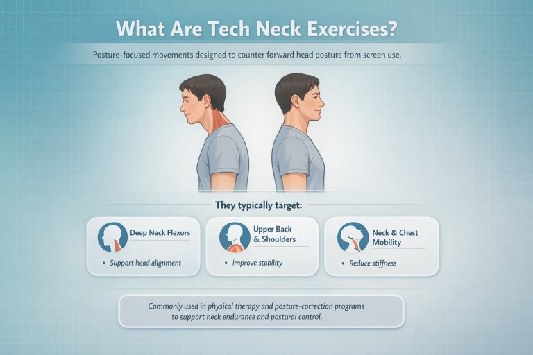 8 Best Tech Neck Exercises to Fix Forward Head Posture Fast