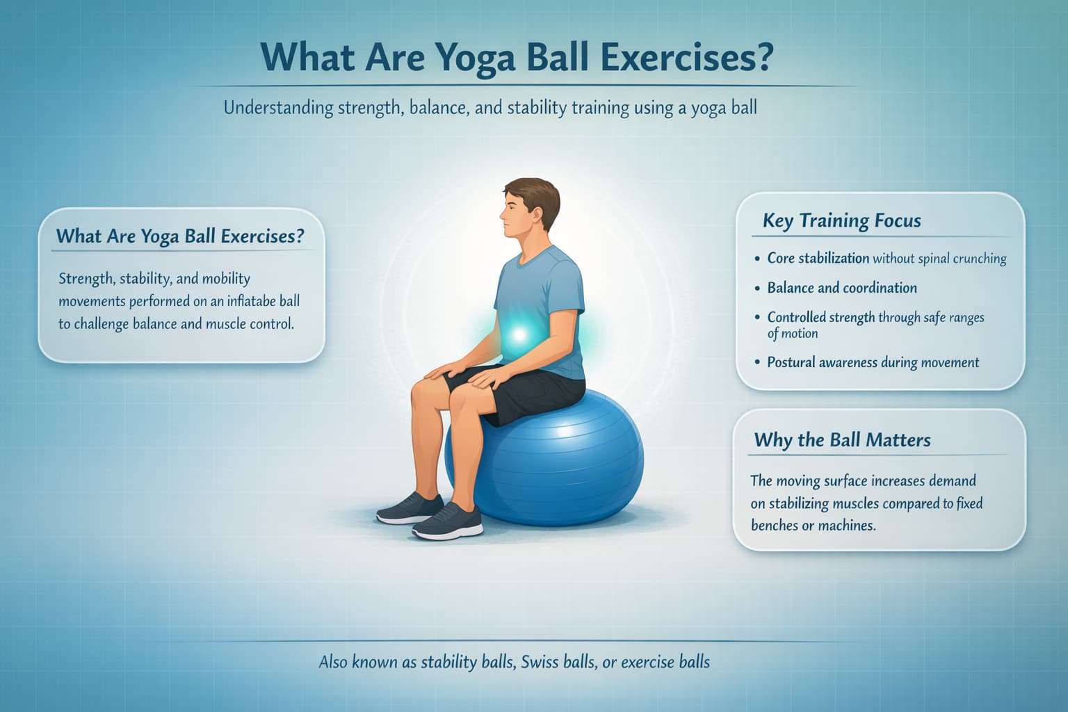 11 Best Yoga Ball Exercises for Core Strength and Balance