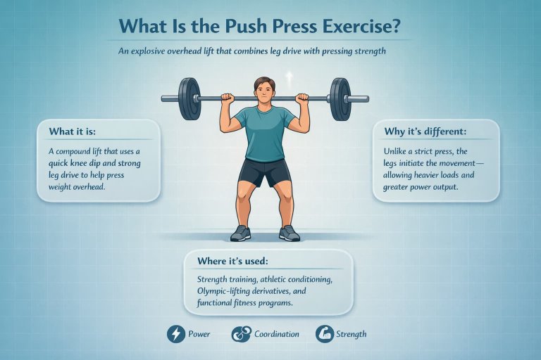 Push Press Exercise: Explosive Power and Overhead Strength