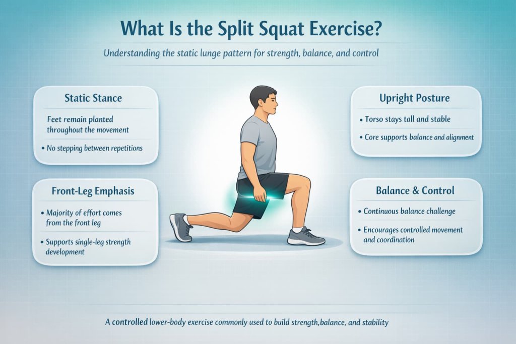 Split Squat Exercise: Build Stronger Legs, Balance, and Stability