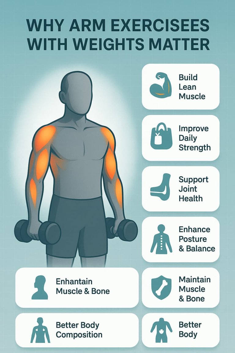 15 Arm Exercises With Weights to Build Strength and Definition