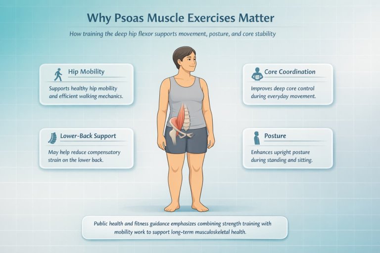 10 Best Psoas Muscle Exercises for Hip Mobility & Core Strength